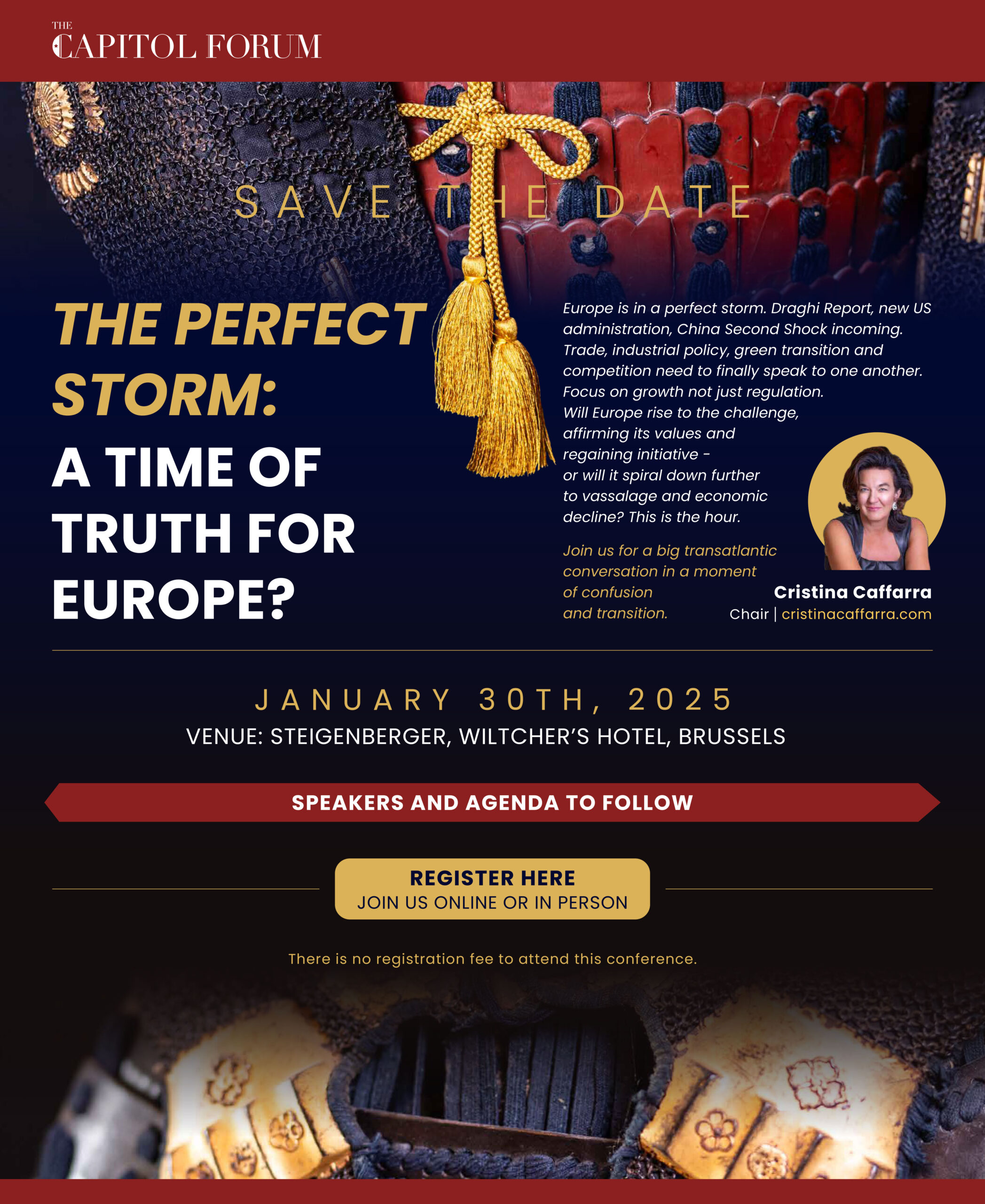 Brussels Conference 2025 Save the Date - Cristina Caffarra